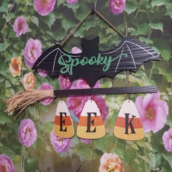 Holiday | New Home Dcor Front Door Halloween Hanging Sign Eek | Poshmark